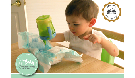 Why moms love Hi Baby nappies: The super absorbent core!