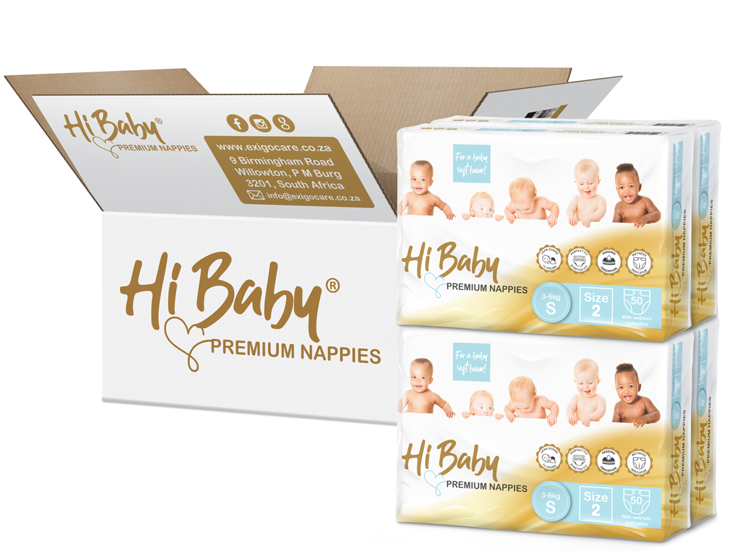 Premium Baby Nappies - Hi Baby Monthly Box | Exigocare
