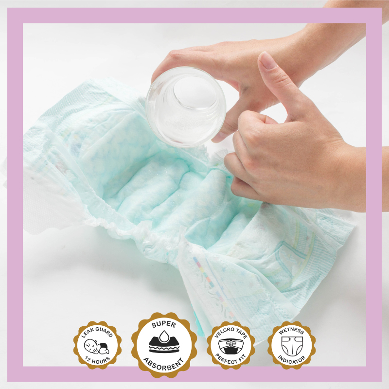A good nappy keeps wetness away from baby’s skin - Exigocare